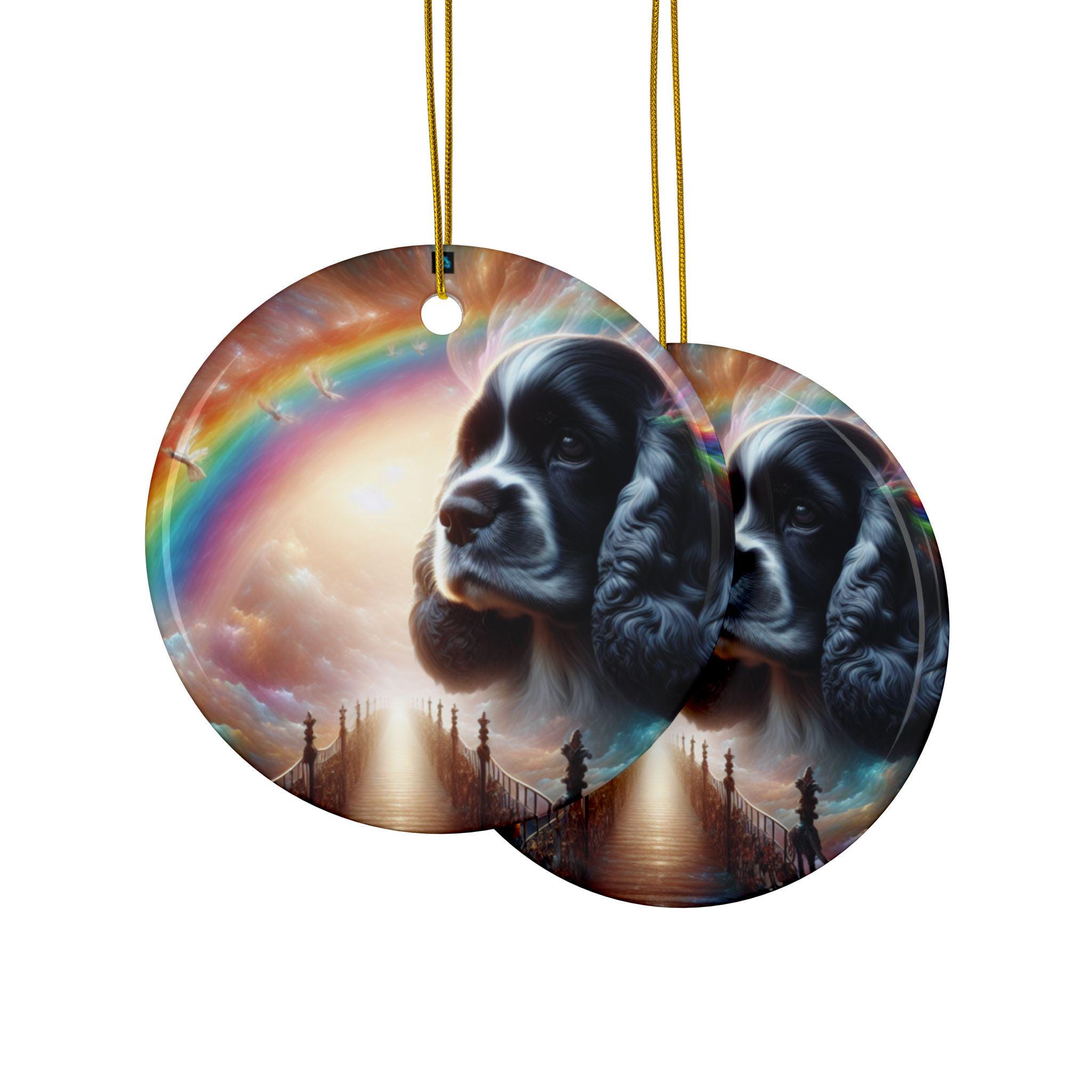 Personalized Cocker Spaniel Memorial Ornament, Custom Dog Memorial ...