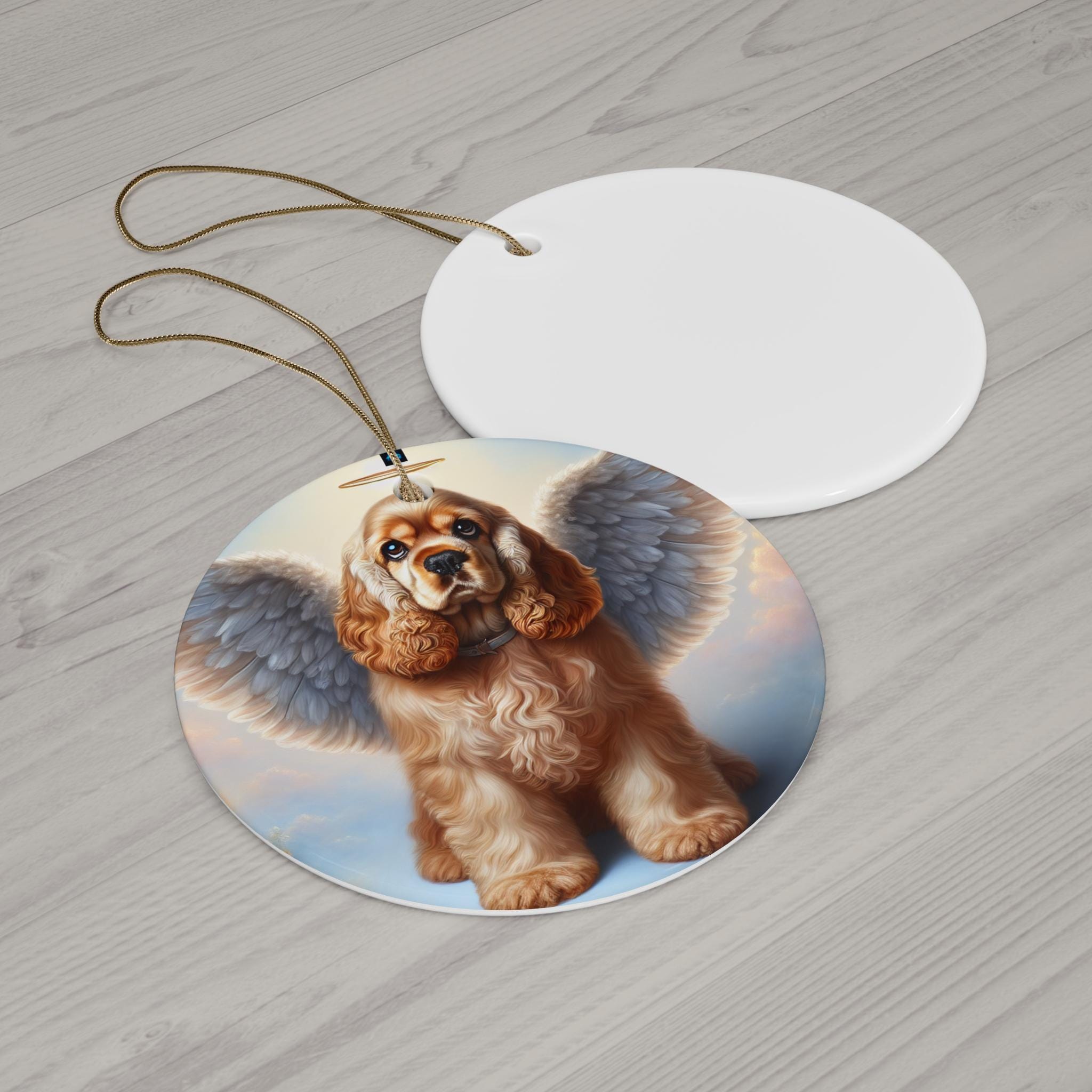 Personalized Cocker Spaniel Angel Ornament. Cocker Spaniel Mom, Cocker ...