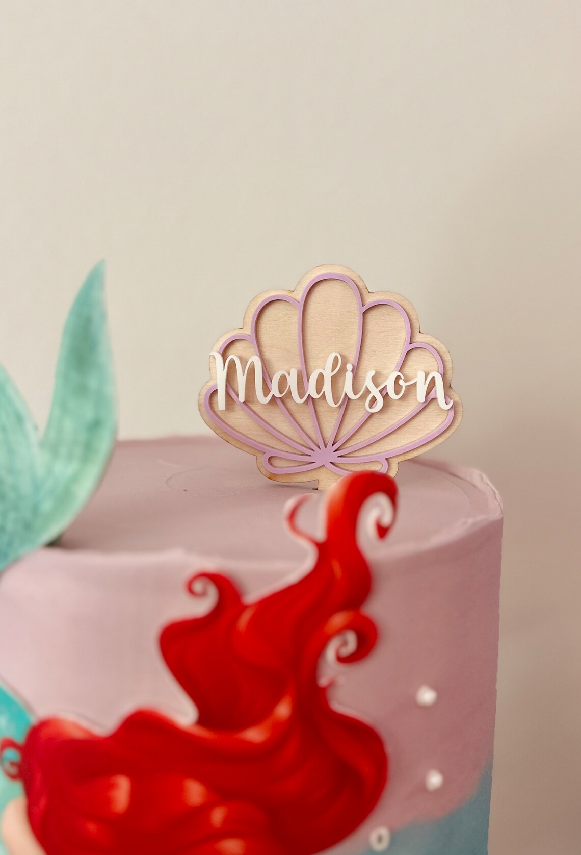 SEASHELL Birthday Cake Topper Digital File Under the Sea - Etsy