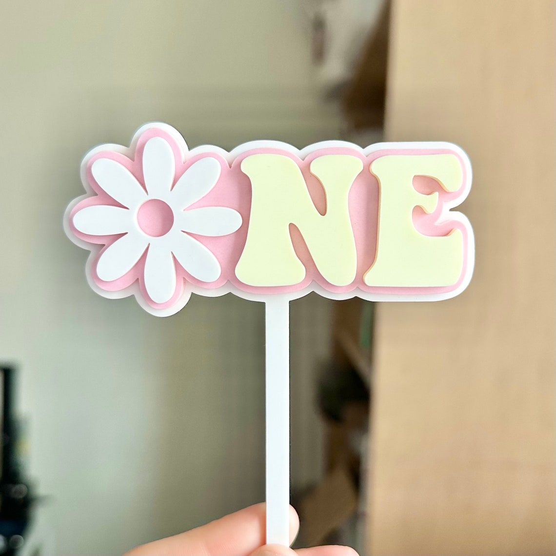 Daisy ONE Cake Topper Digital File Toddler First Birthday - Etsy