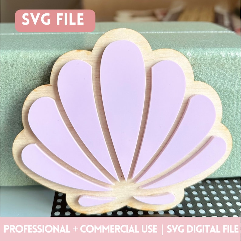 SEASHELL Birthday Cake Topper Digital File Under the Sea - Etsy