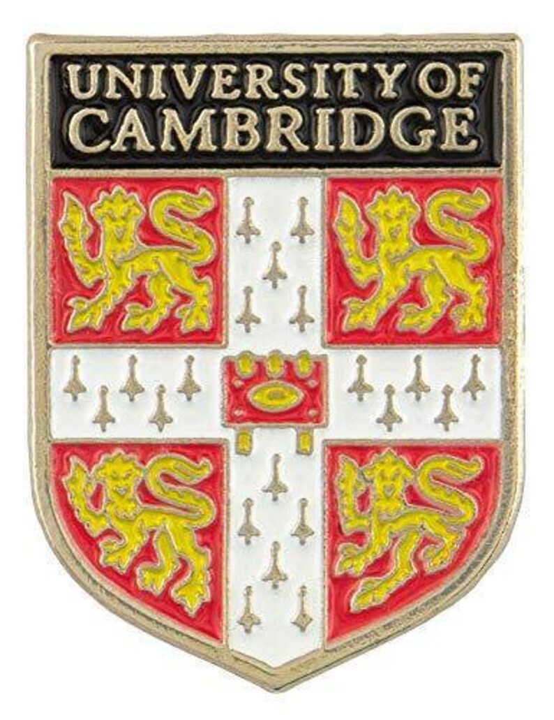 Licensed Official Cambridge University Pin Badge With Shield | Etsy