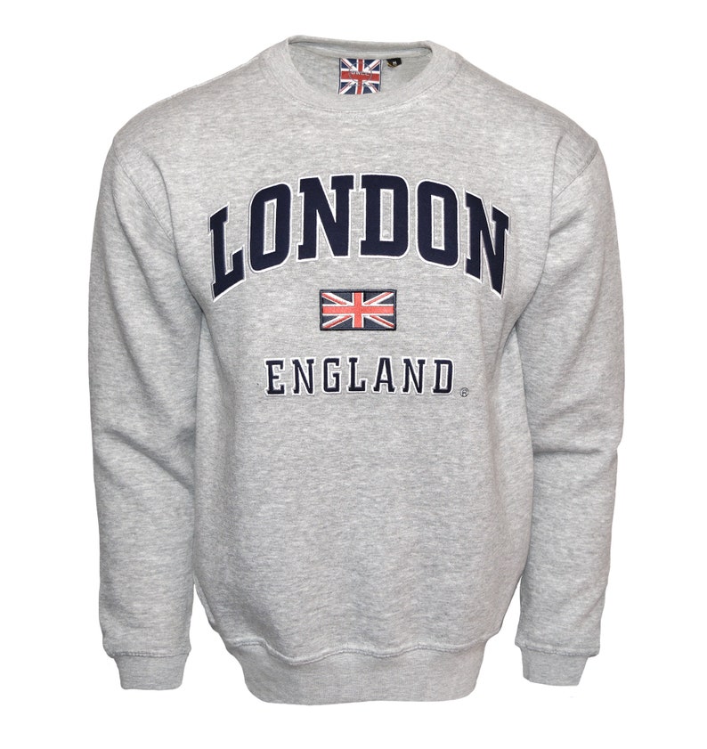 LE201GN Unisex London England Sweatshirt Grey Navy XS-2XL - Etsy