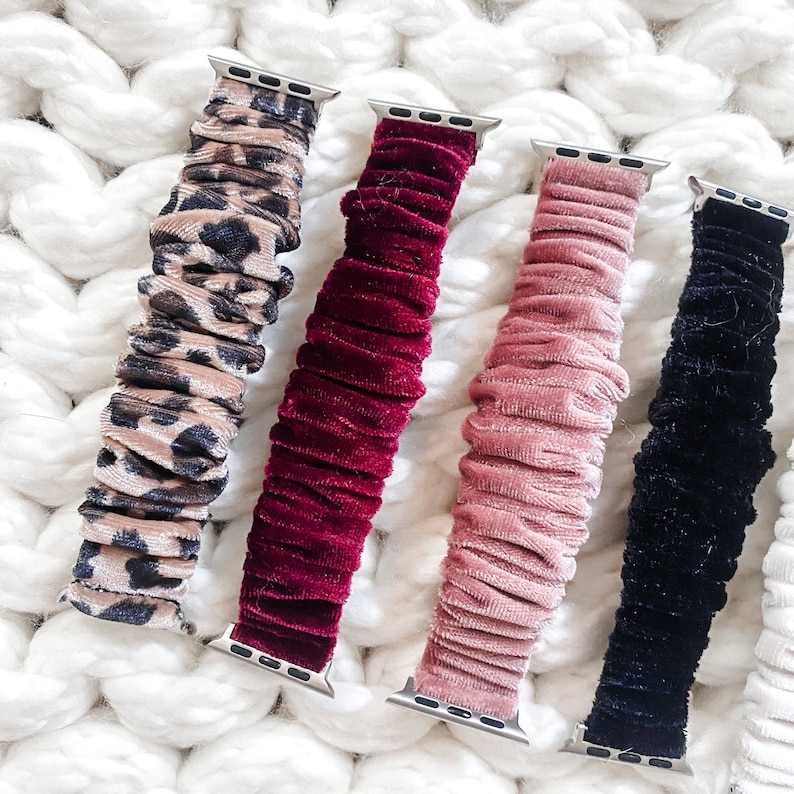 VELVET Apple Watch Scrunchie Band - Etsy