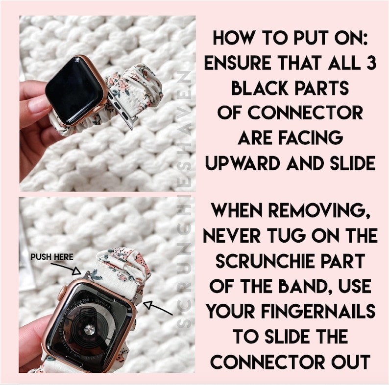 Patterned Adjustable Nylon Elastic Loop Apple Watch Band | Etsy