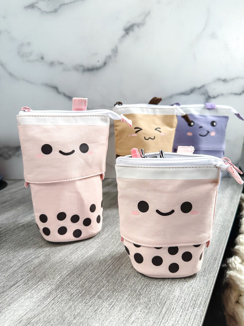 Boba Pencil Case Collapsible and Retractable Shop Haven Mae - Etsy