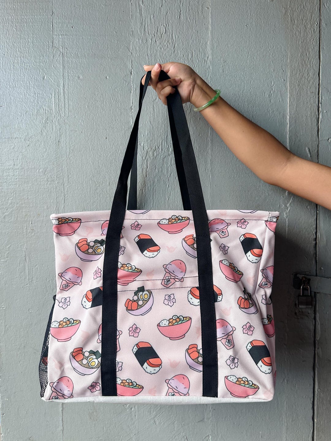 Pink Foodie 2.0 Local Spam Musubi , Saimin, Poke Bowl, Shaka Mini Carry ...