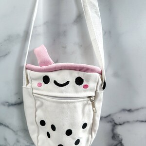 Boba Cross Body Side Bag Canvas Material Boba Collection 10" Adjustable ...