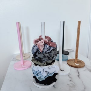 Wood Scrunchie Holder 12" Original Scrunchie Stand | Scrunchie Haven - Etsy