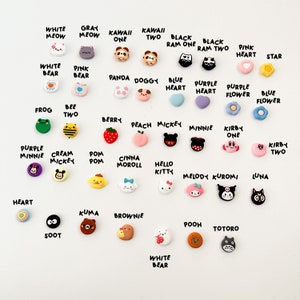 2 PIECES 50+ Designs Series Two Kawaii Cartoon Cute Mix + Match Switch ...