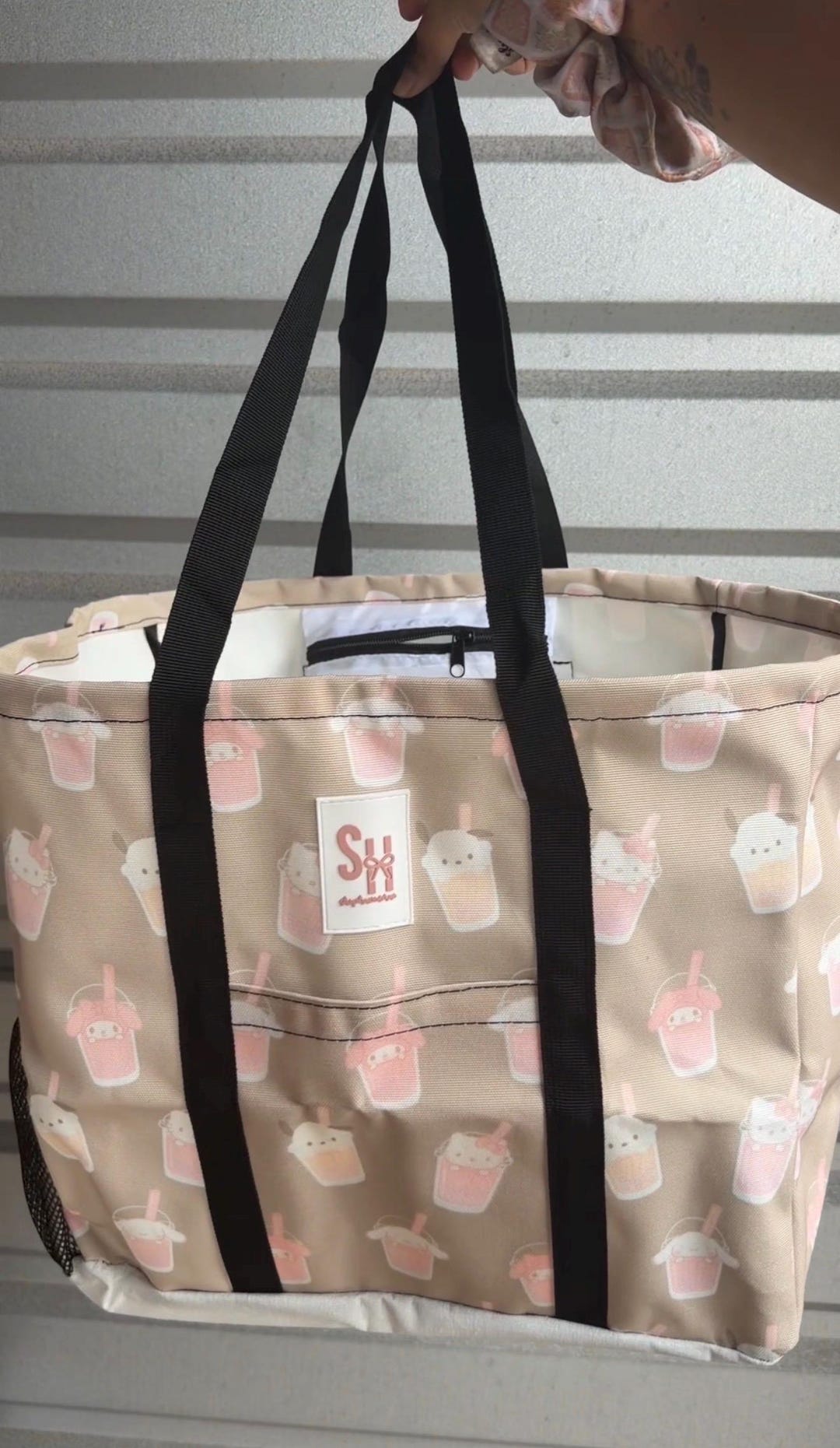 Brown Kawaii Friends Boba Mini Carry All Tote by Shop Haven Mae ...