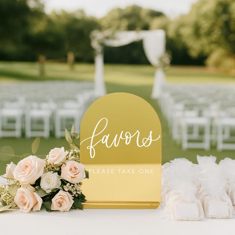 Favor Table Sign - Etsy