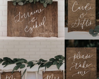 Wood Wedding Signs - Etsy