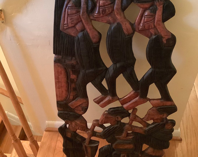 Extra Large African Village Sculpture of Men and Women for Wall - Etsy