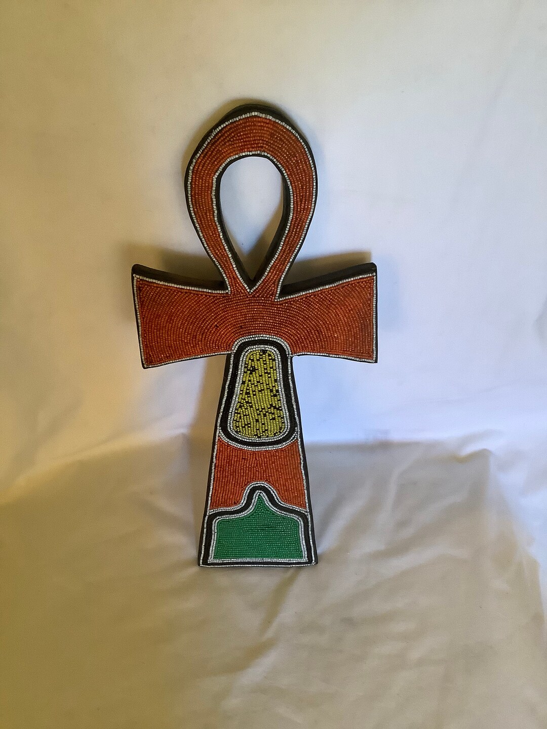 Beaded African Ankh for Wall - Etsy