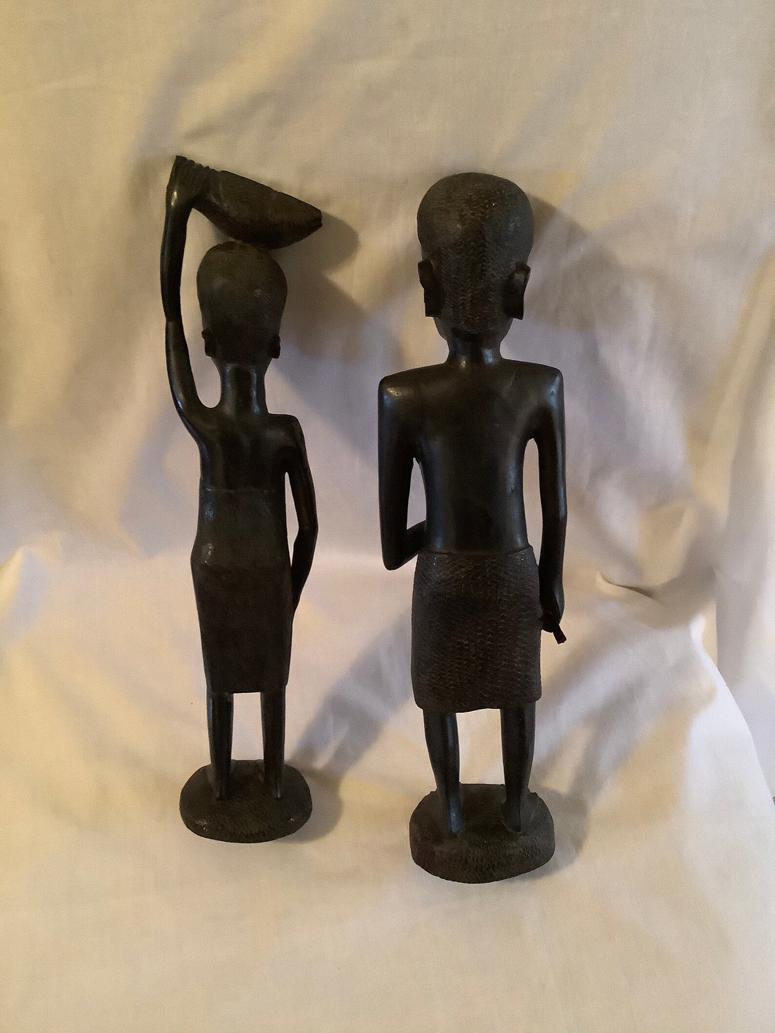 African Maasai Tribe Hunter and Woman Statues - Etsy