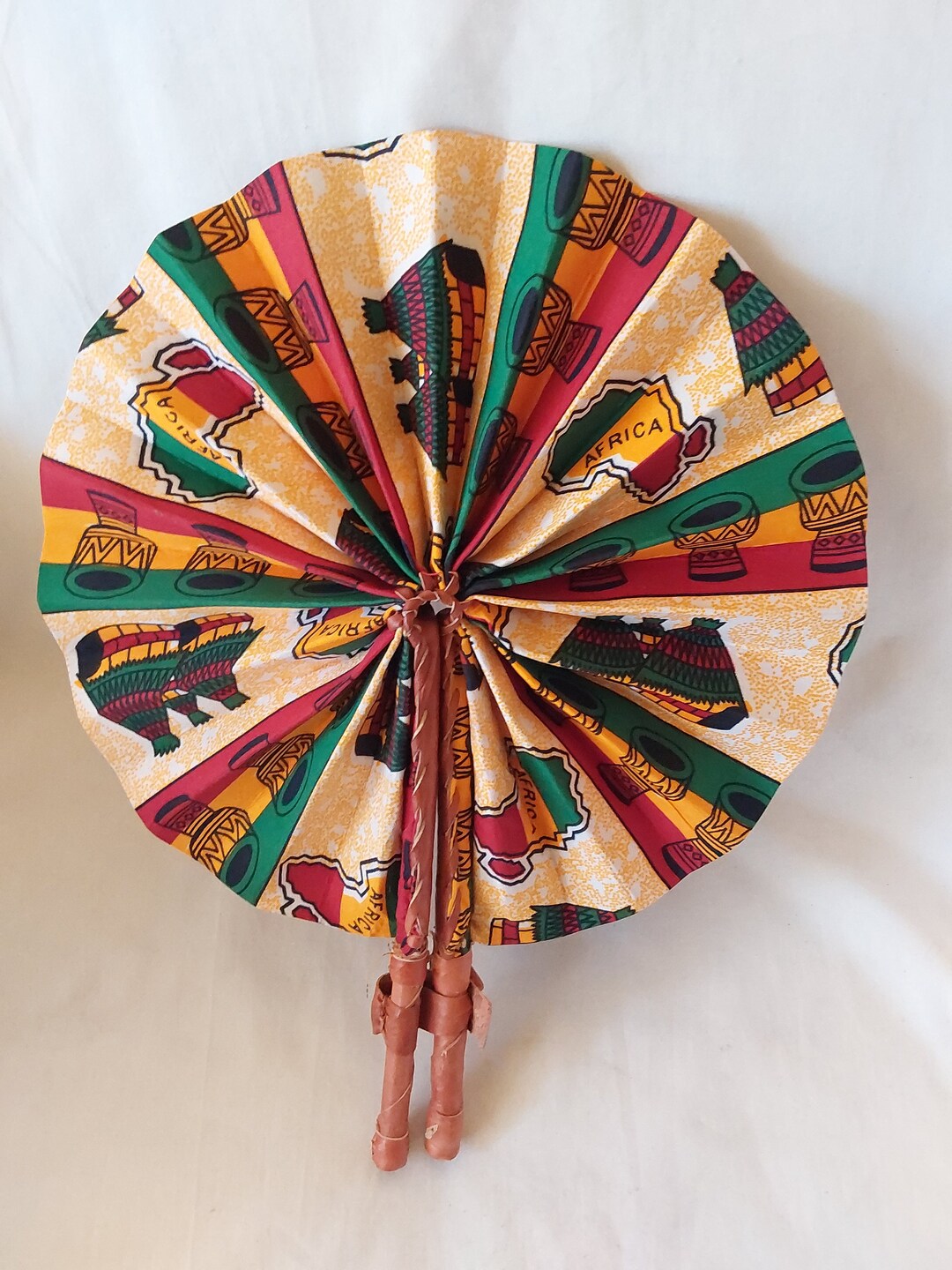 Fancy African Handmade Folding Hand Fan - Etsy