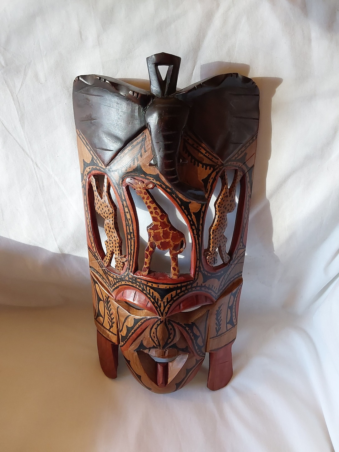 Kenyan African Mask for Wall - Etsy
