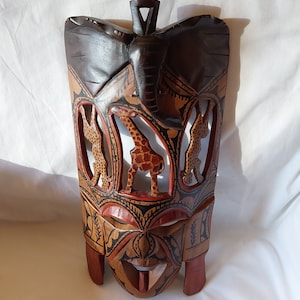 Kenyan African Mask for Wall - Etsy