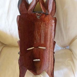 African Hand Carved Wolof Tribe Mask - Etsy