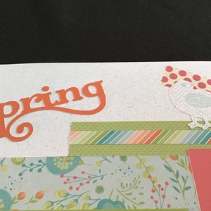 12”x12” Spring Double Scrapbook Layout - Etsy