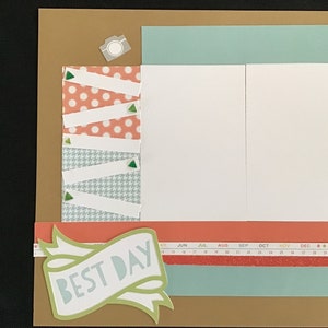 Best Day 12”x12” Double Page Scrapbook Layout - Etsy