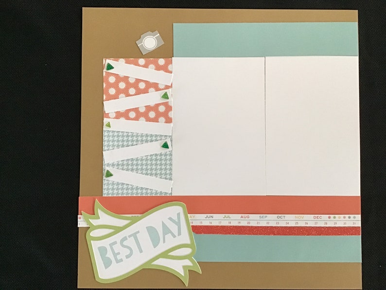 Best Day 12”x12” Double Page Scrapbook Layout - Etsy