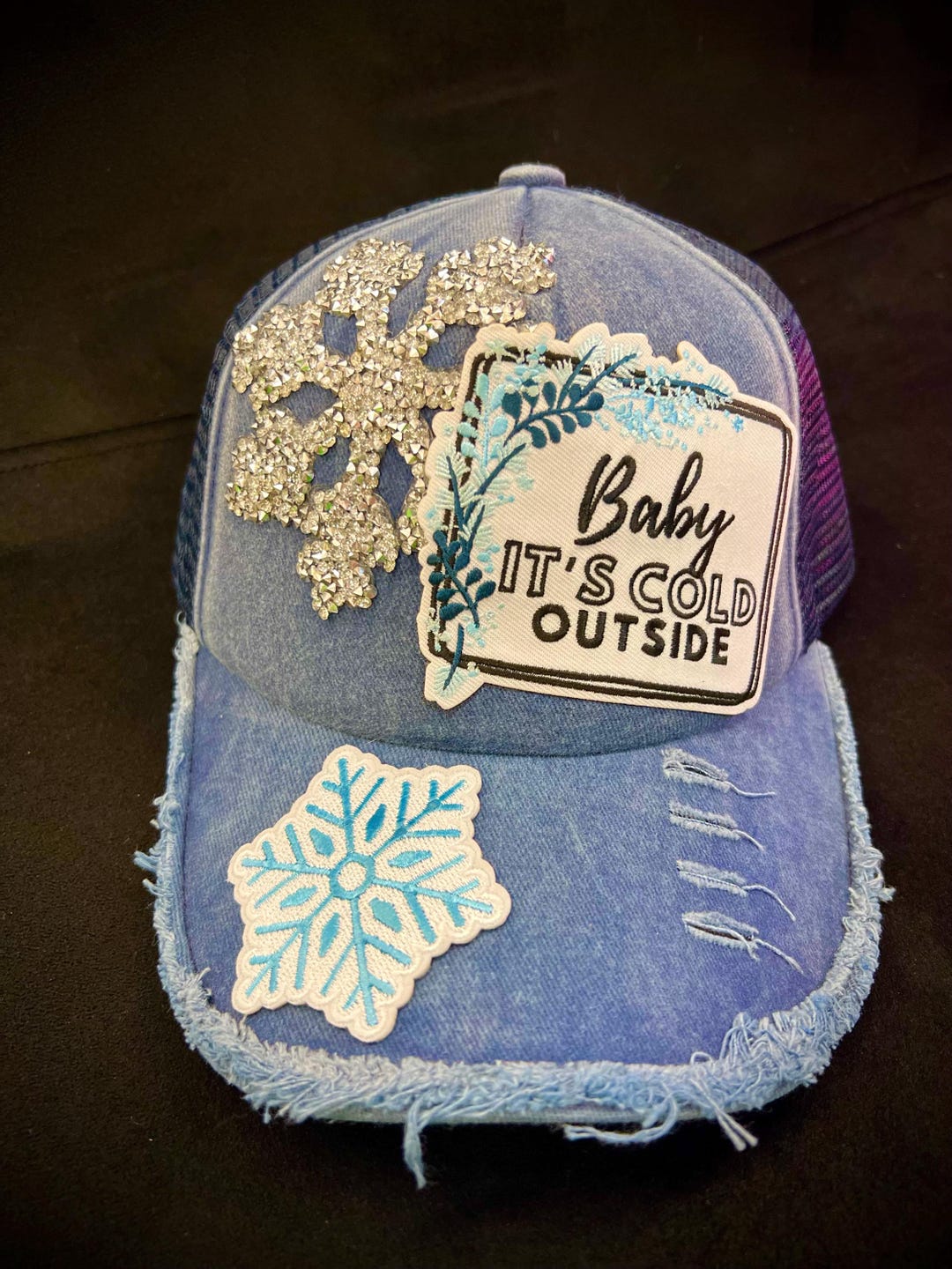 Snowflake Trucker Hat - Etsy