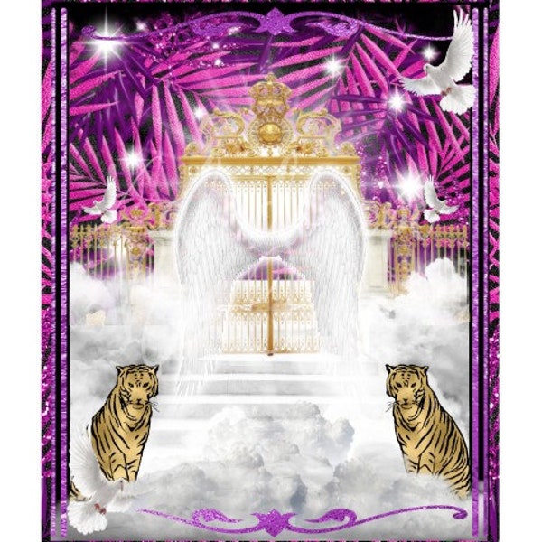 Purple Heaven Background - Etsy