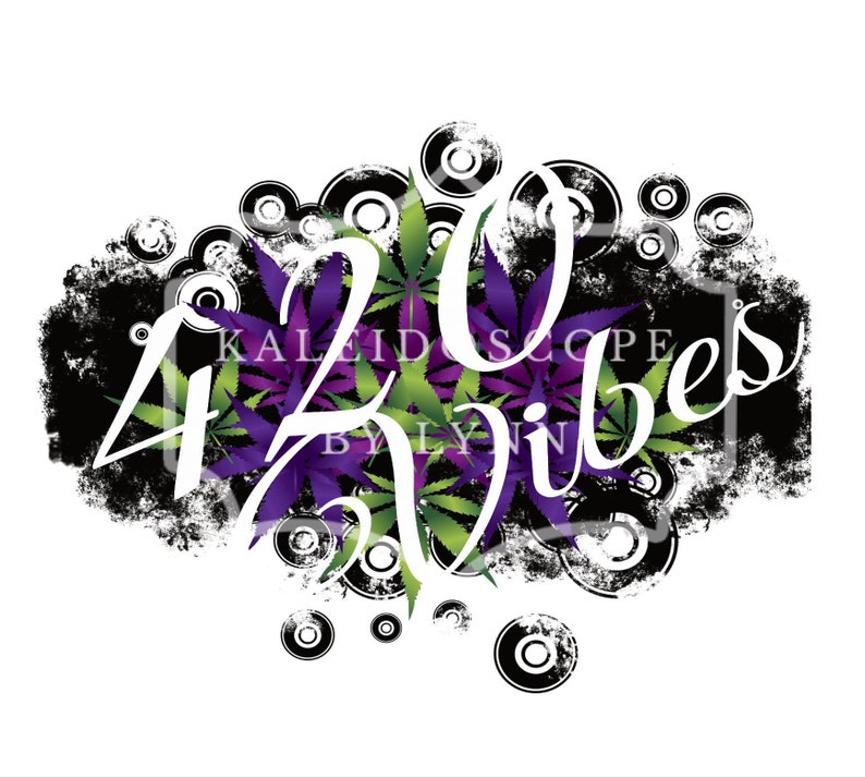 420 Vibes Colorful Design for Sublimation Digital Download PNG - Etsy