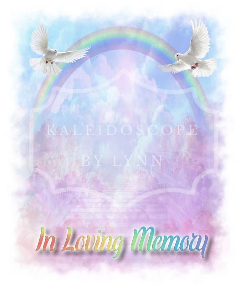 Rainbow Bridge in Loving Memory Memorial Design Files 4 Files With and ...