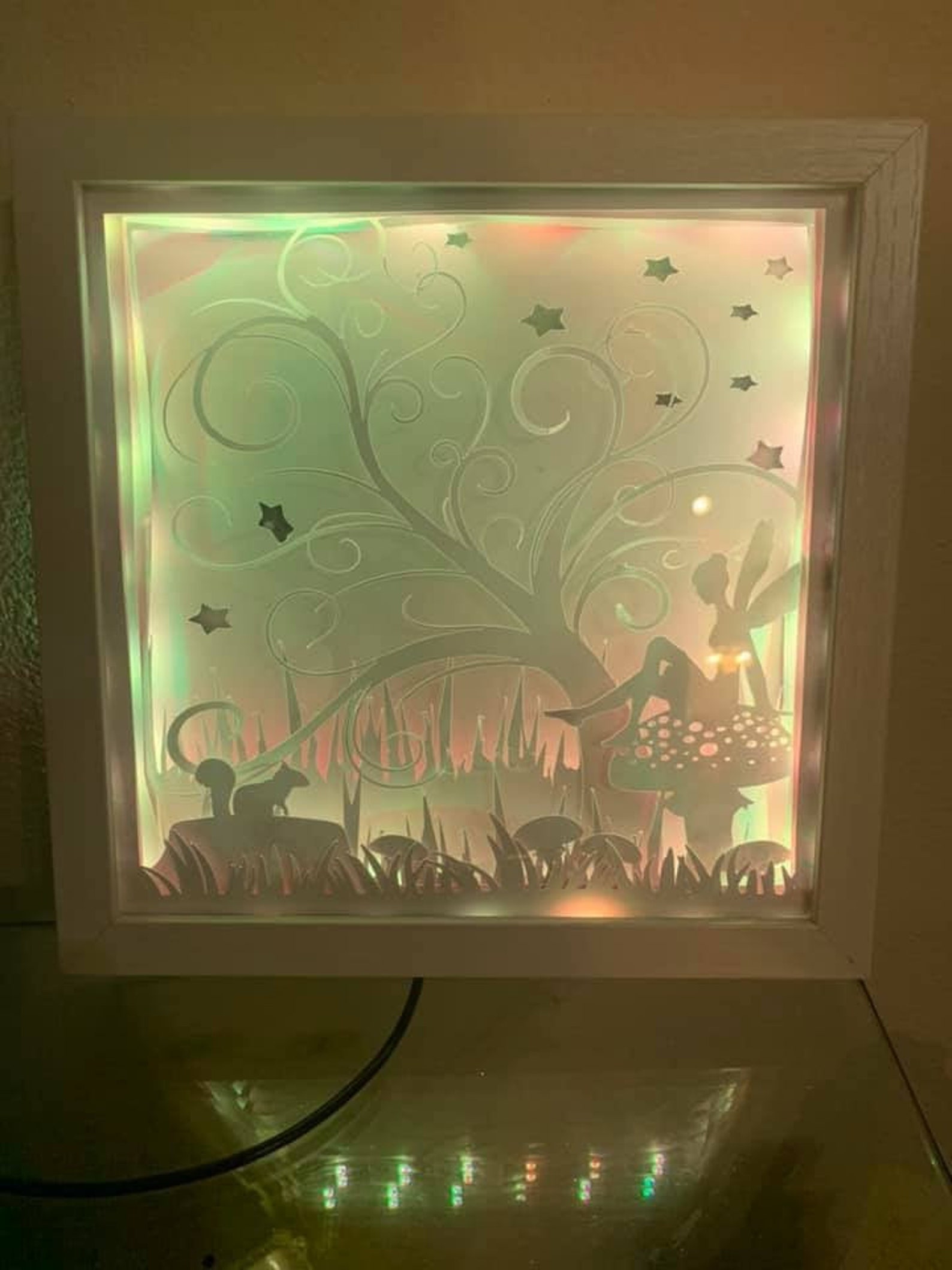 Fairy Light Box Template 9 X9 Inch Paper Cutting Template for Light Box ...