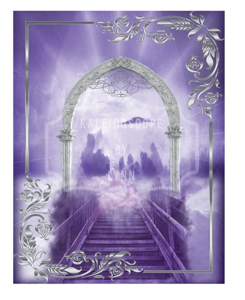 Purple and Silver Heavens Gate Memorial PNG Drop in Photo for - Etsy