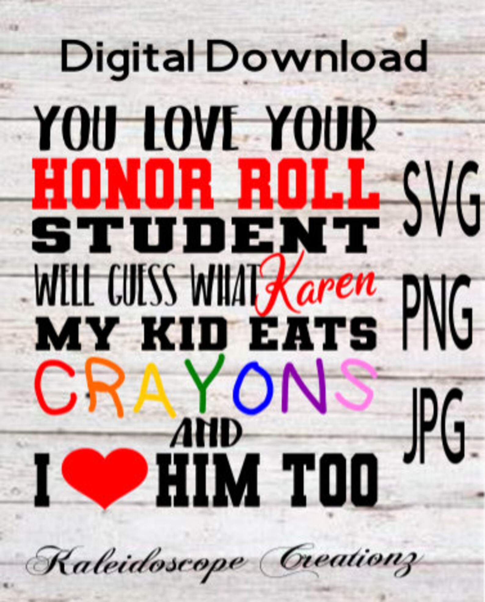 Funny Adult Parent Honor Roll Kid Humor Digital Download Svg | Etsy