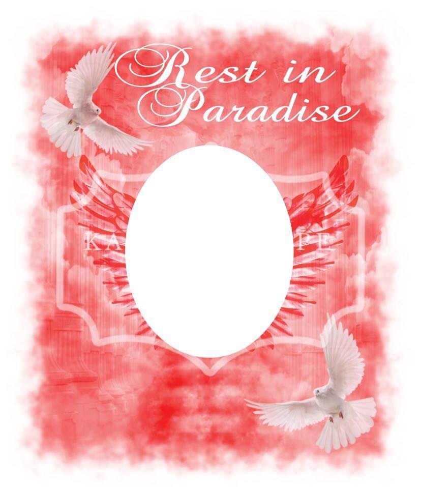 Red Heaven Clouds Rest in Paradise Memorial Design Files 6 Files With ...
