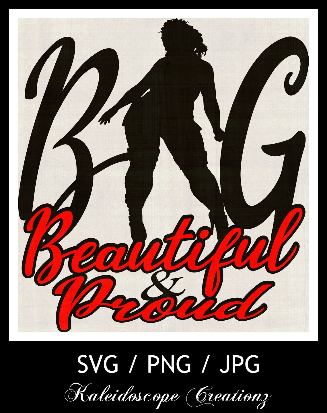 Big Beautiful And Proud Bbw Plus Size Love Yourself Digital Etsy