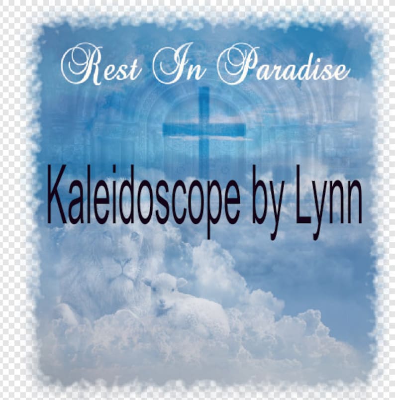 Rest in Paradise Heaven Angel Memorial Design File PNG JPG Drop in ...