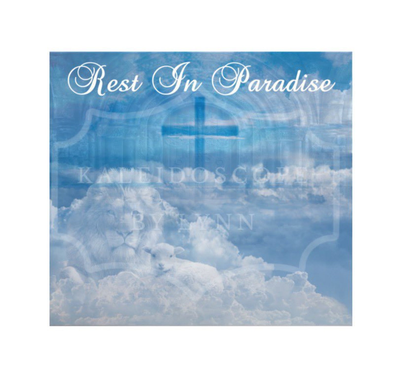 Rest in Paradise Heaven Angel Memorial Design File PNG JPG Drop in ...