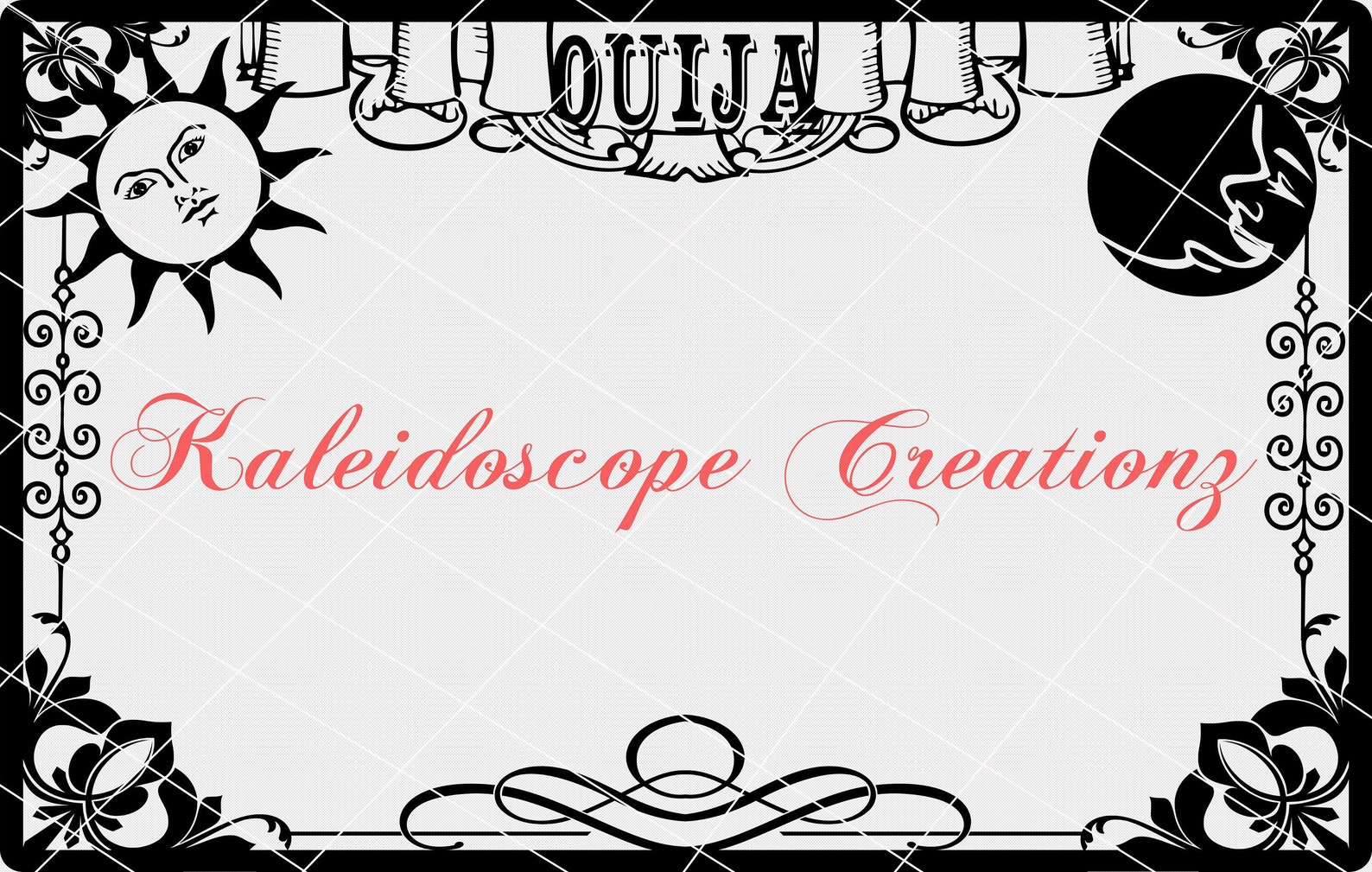 Digital SVG JPG PNG Ouija Board Spirit Board Template - Etsy