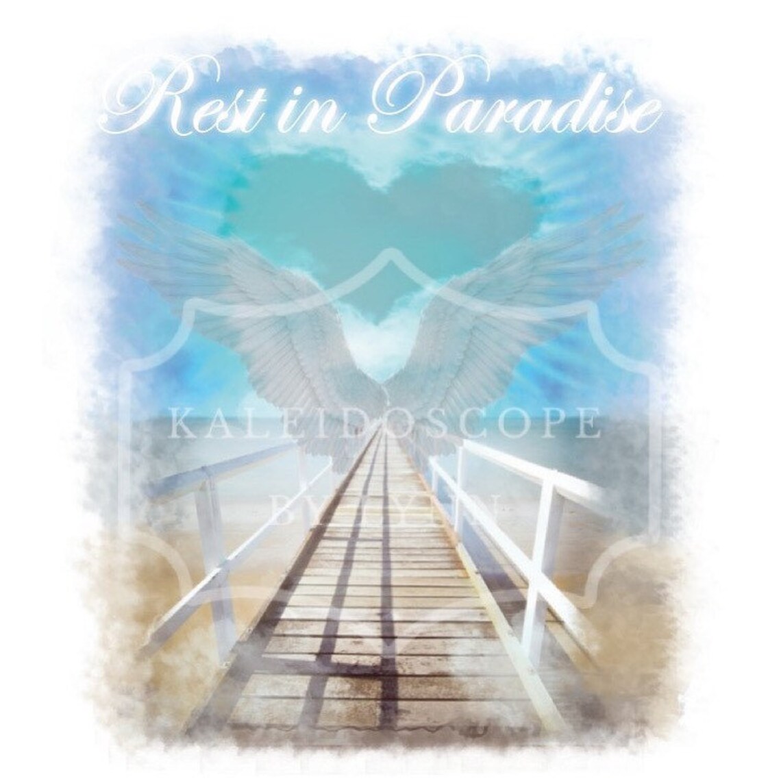 Beach Ocean Beachy Rest in Paradise Memorial Design Files 3 - Etsy