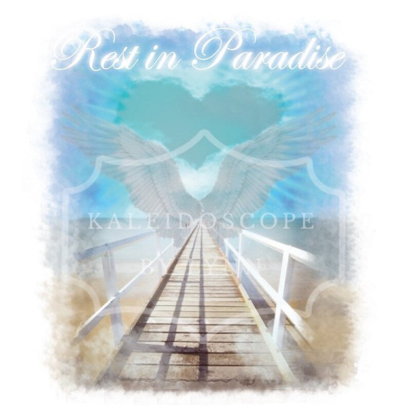 Beach Ocean Beachy Rest in Paradise Memorial Design Files 3 Files With ...