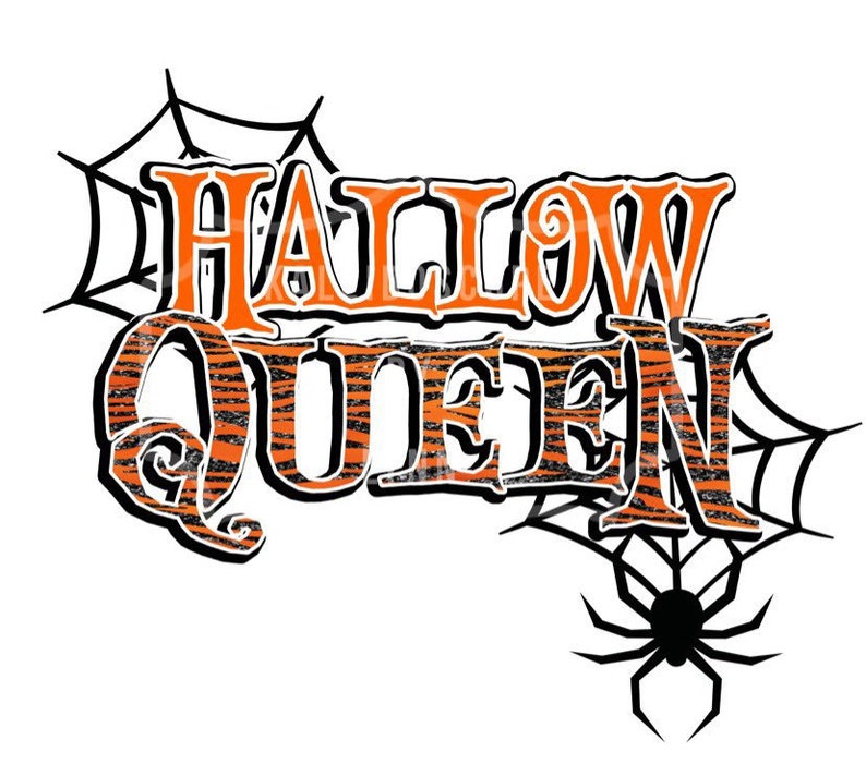 Hallow Queen Halloween Design PNG Digital Design File for - Etsy