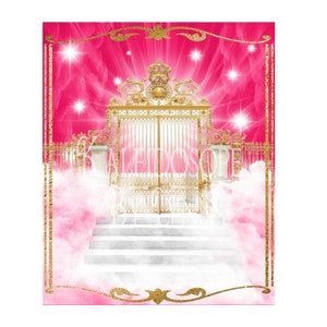 Pink and Gold Frame Background Memorial PNG Add Photo Template for ...