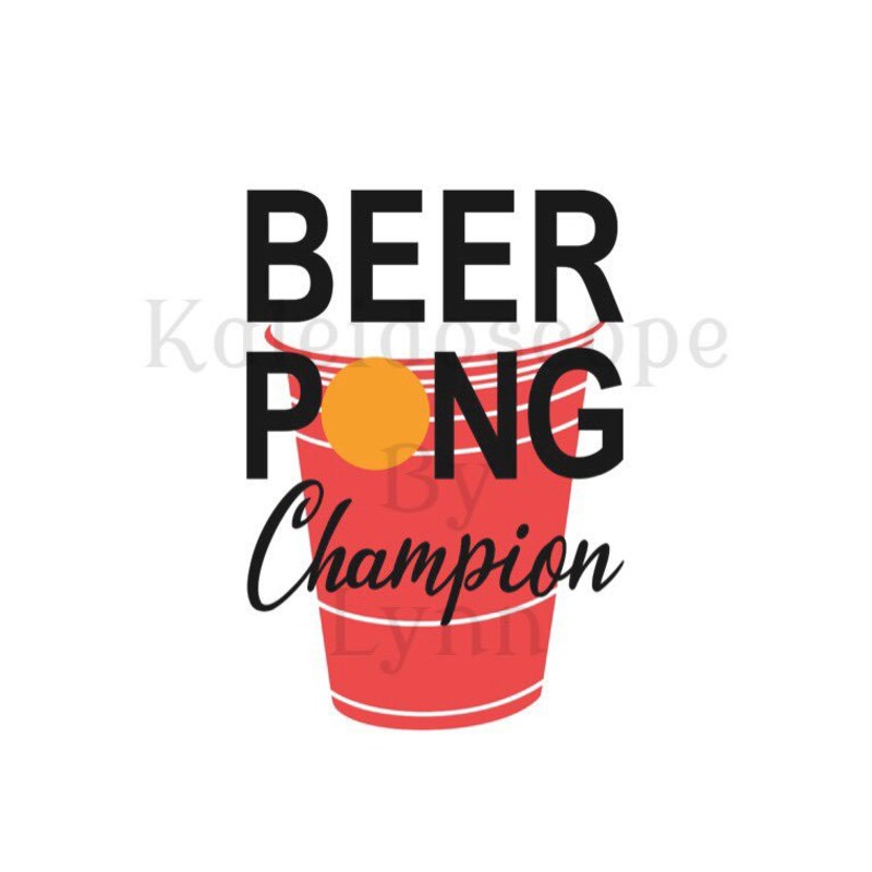 Beer Pong Svg - Etsy