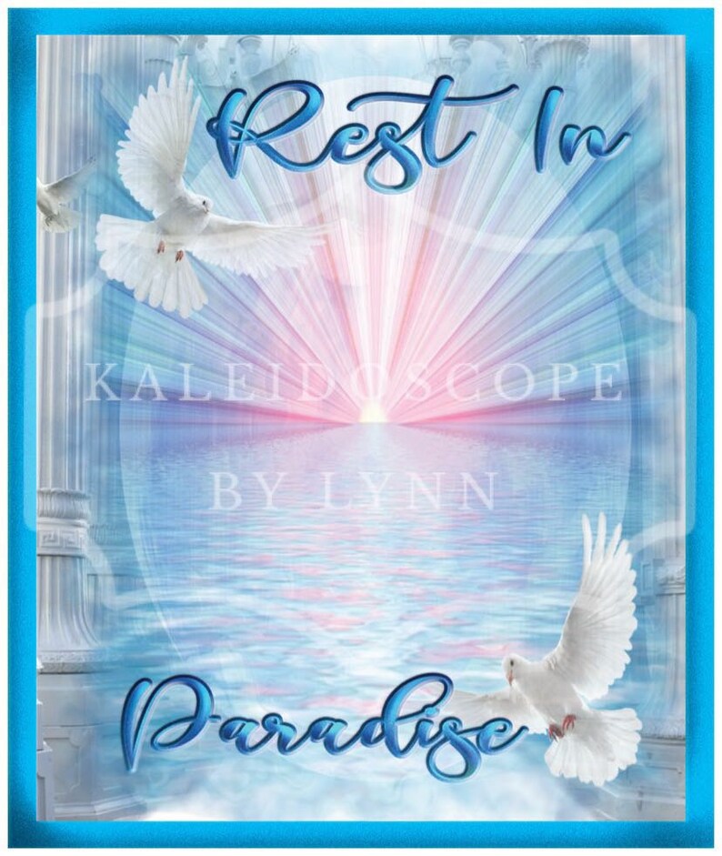 Rest in Paradise Memorial Design Files 6 Files With and Without Wings ...