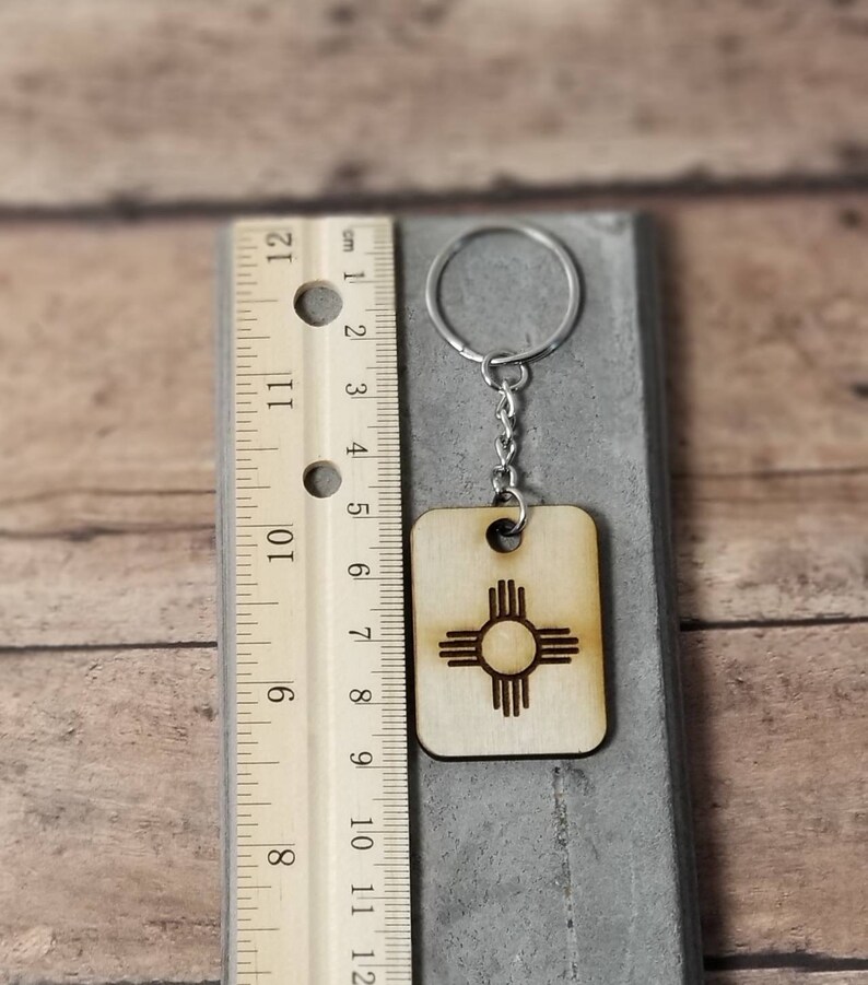 Zia Keychain New Mexico Keychain Wood Zia Keychain. 3 for 10 | Etsy