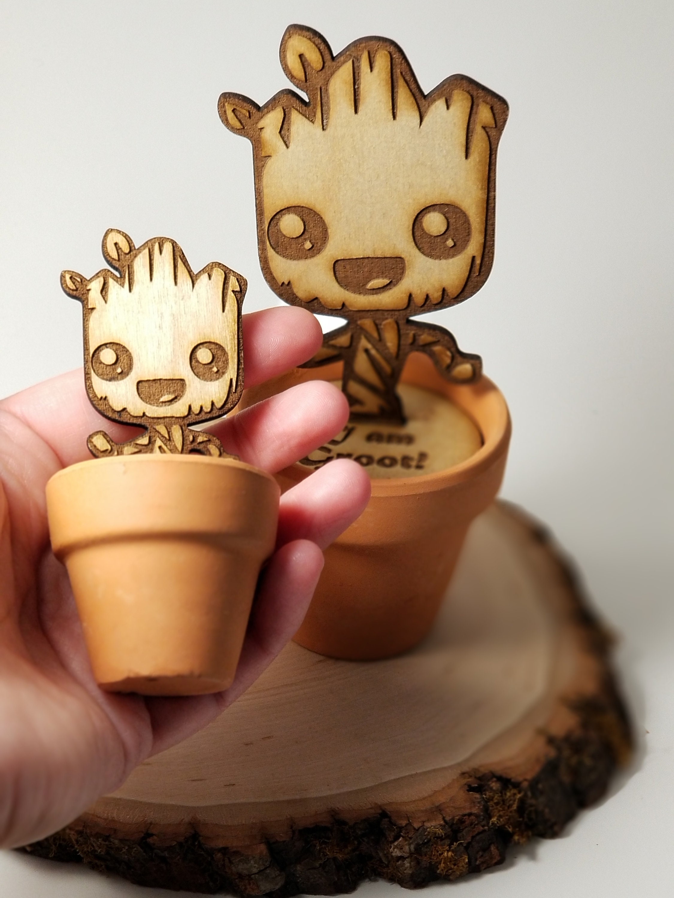 Groot Planter. Baby Groot in a Pot. Guardians of the Galaxy Groot ...