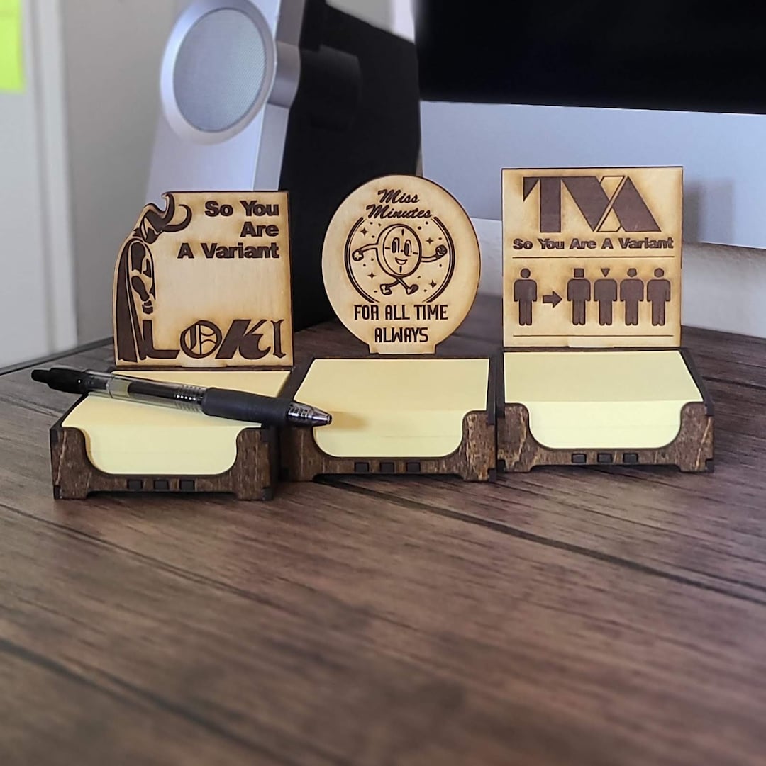 Loki Sticky Notes Holder. TVA. Miss Minutes. Disney Inspired Loki ...