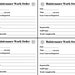 Maintenance Work Order Sheets, RV Park Maintenance, Campground ...
