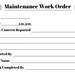Maintenance Work Order Sheets, RV Park Maintenance, Campground ...